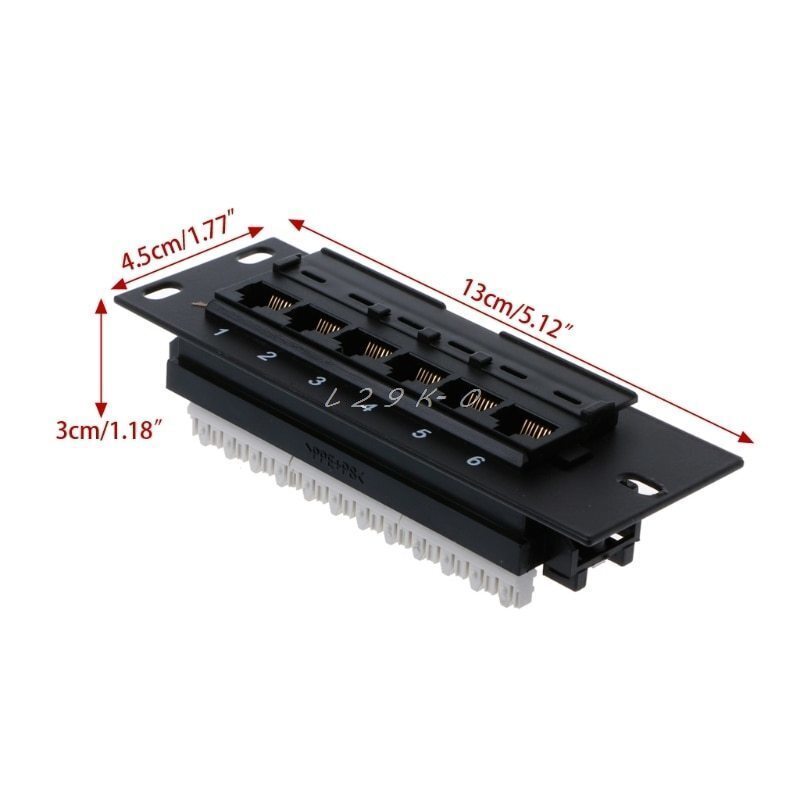 Fichier STL gratuit 6 Port Aliexpress RJ45 Patch Panel Holder・Plan ...